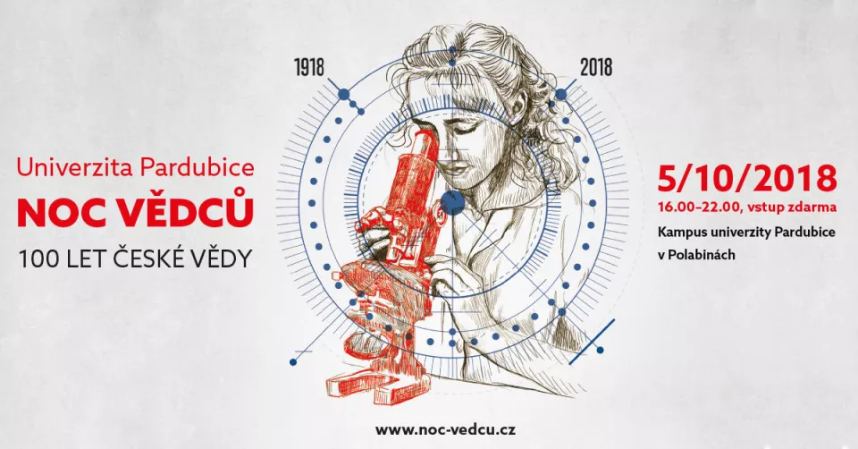Univerzita Pardubice zve na NOC VĚDCŮ „100 let české vědy“ | Univerzita Pardubice